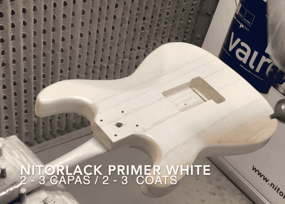How to paint nitrocellulose guitar from scratch step by step | NitorLACK